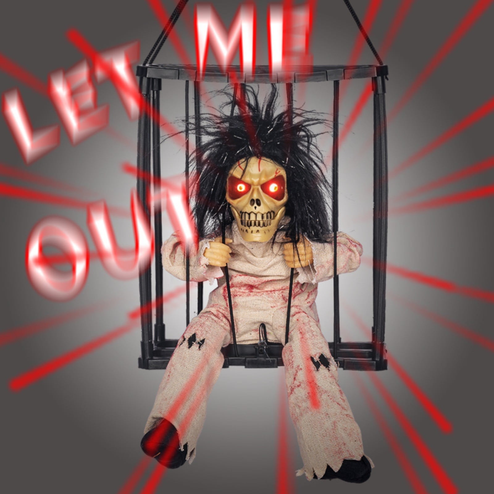 Screaming Animated Halloween Decorations, Halloween Decor Prop with ...
