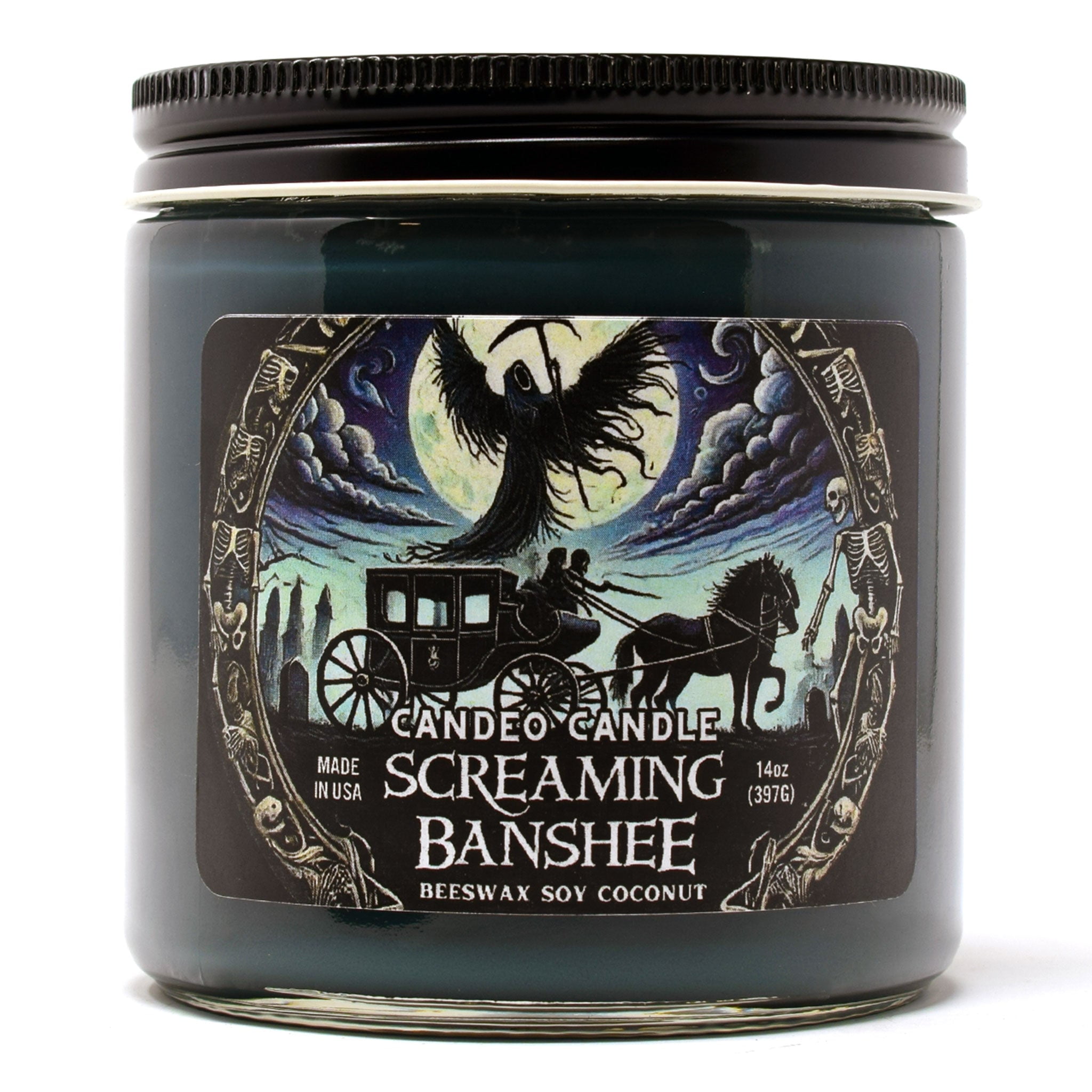 Screaming Banshee, 14oz Soy Candle Jar, Made with Soy Beeswax and ...