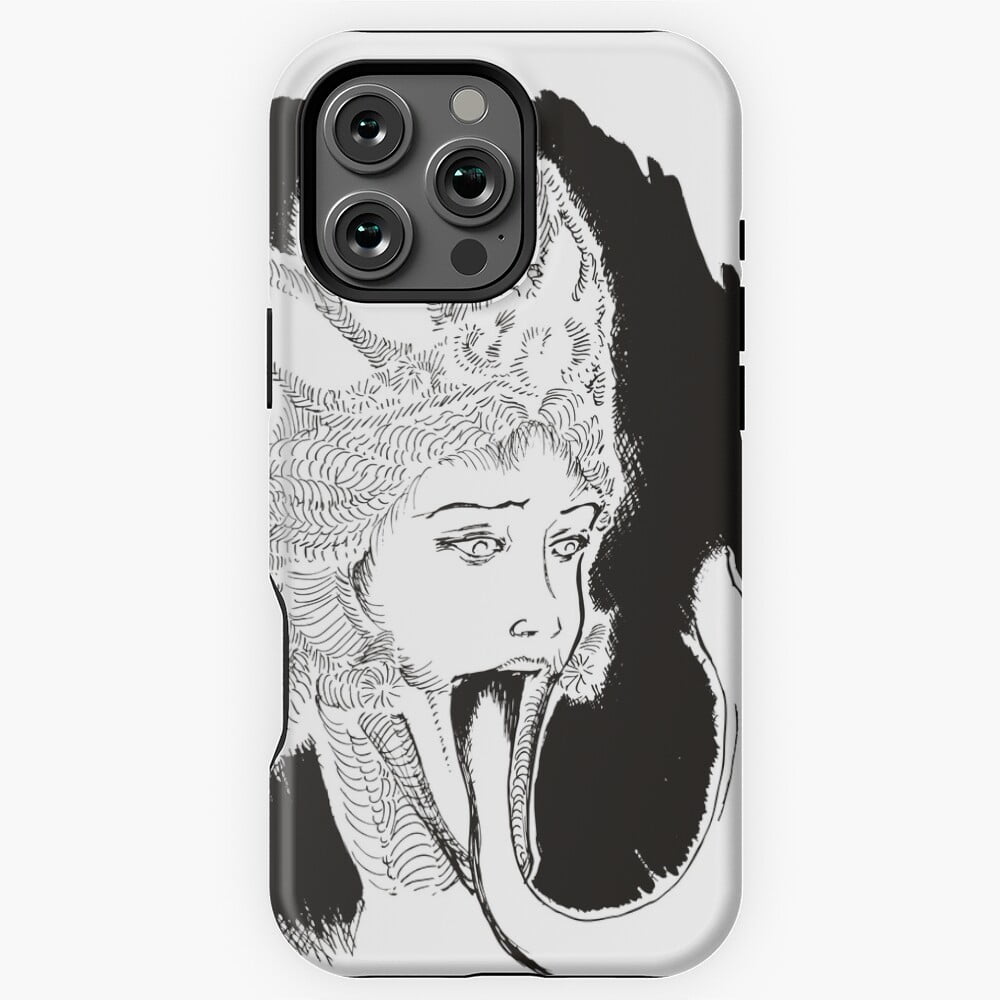 Screaming Banshee Halloween Retro Design Phone Case for iPhone 16 15 14 ...