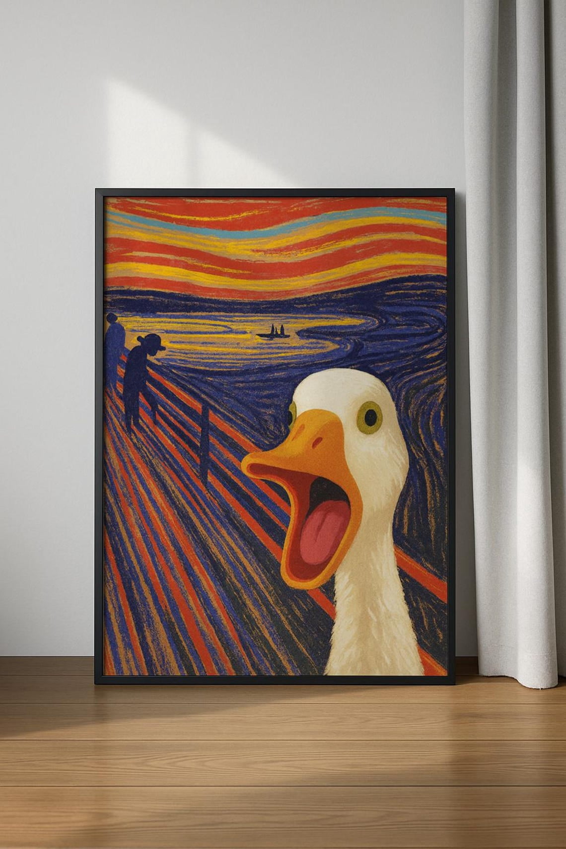 Screaming Duck Poster, Animal Poster, Scream Duck Poster, Trendy Poster ...
