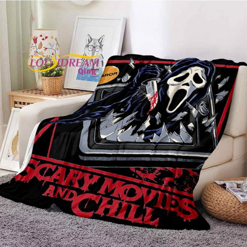 Screaming Grimace Horror Blanket Cute Flannel Blanket Bedding Throw ...
