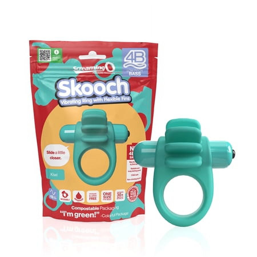 4B Skooch Penis Ring – Kiwi, Vibrating, Waterproof, Reusable - Walmart.com