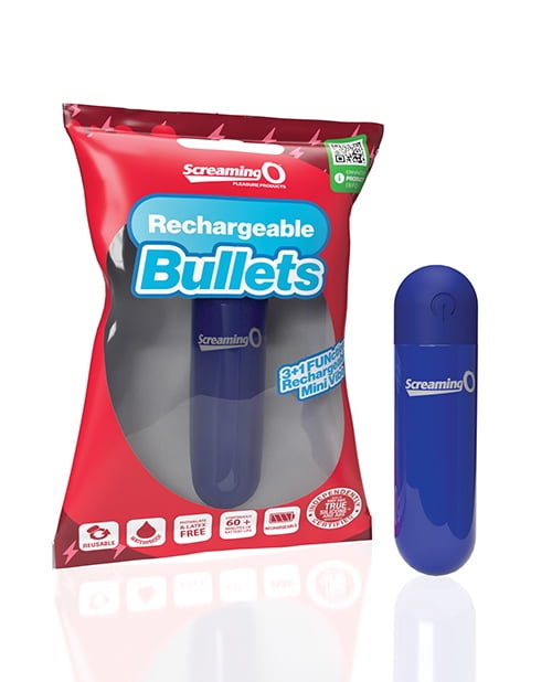 Screaming O Rechargeable Bullets - Blue - Walmart.com