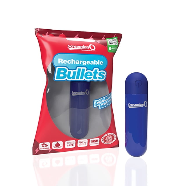 Screaming O Rechargeable Bullets - Blue - Walmart.com
