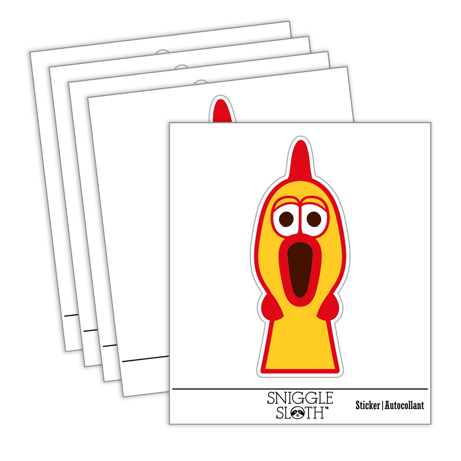 Screaming Rubber Chicken Head Car Window Bumper Water Bottle Phone ...