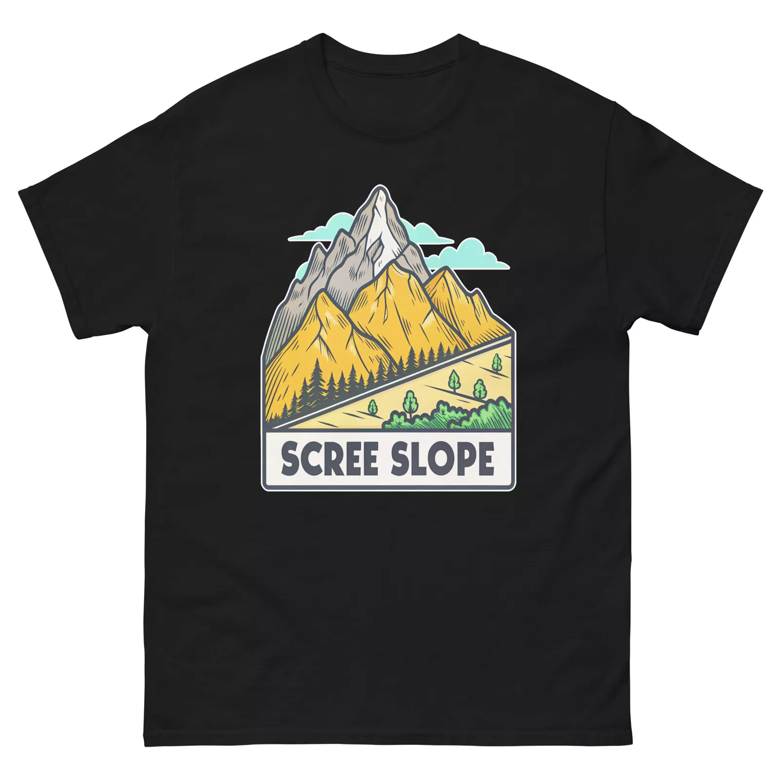 Scree Slope Geographical Landscape Location Scenery T-Shirt - Walmart.com