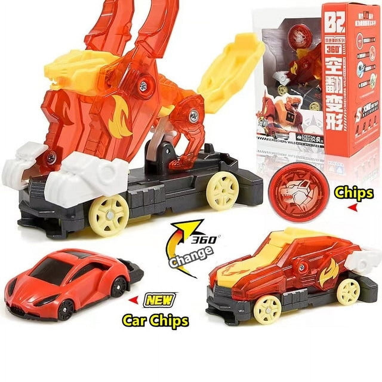 Screechers Wild Deformation Car Quantum Team Action Figure Robot Kid ...