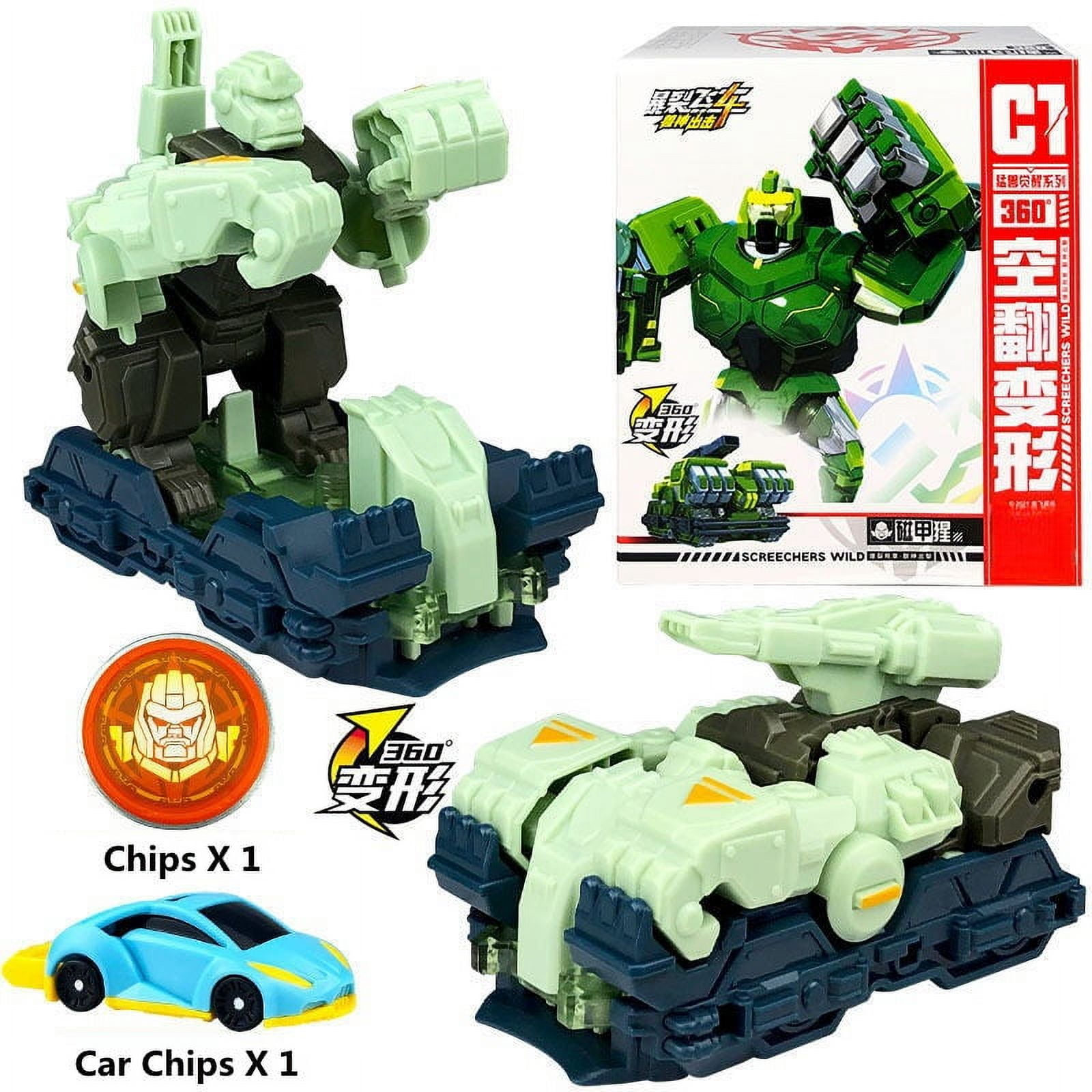 Screechers Wild Deformation Car Quantum Team Action Figure Robot Kid ...