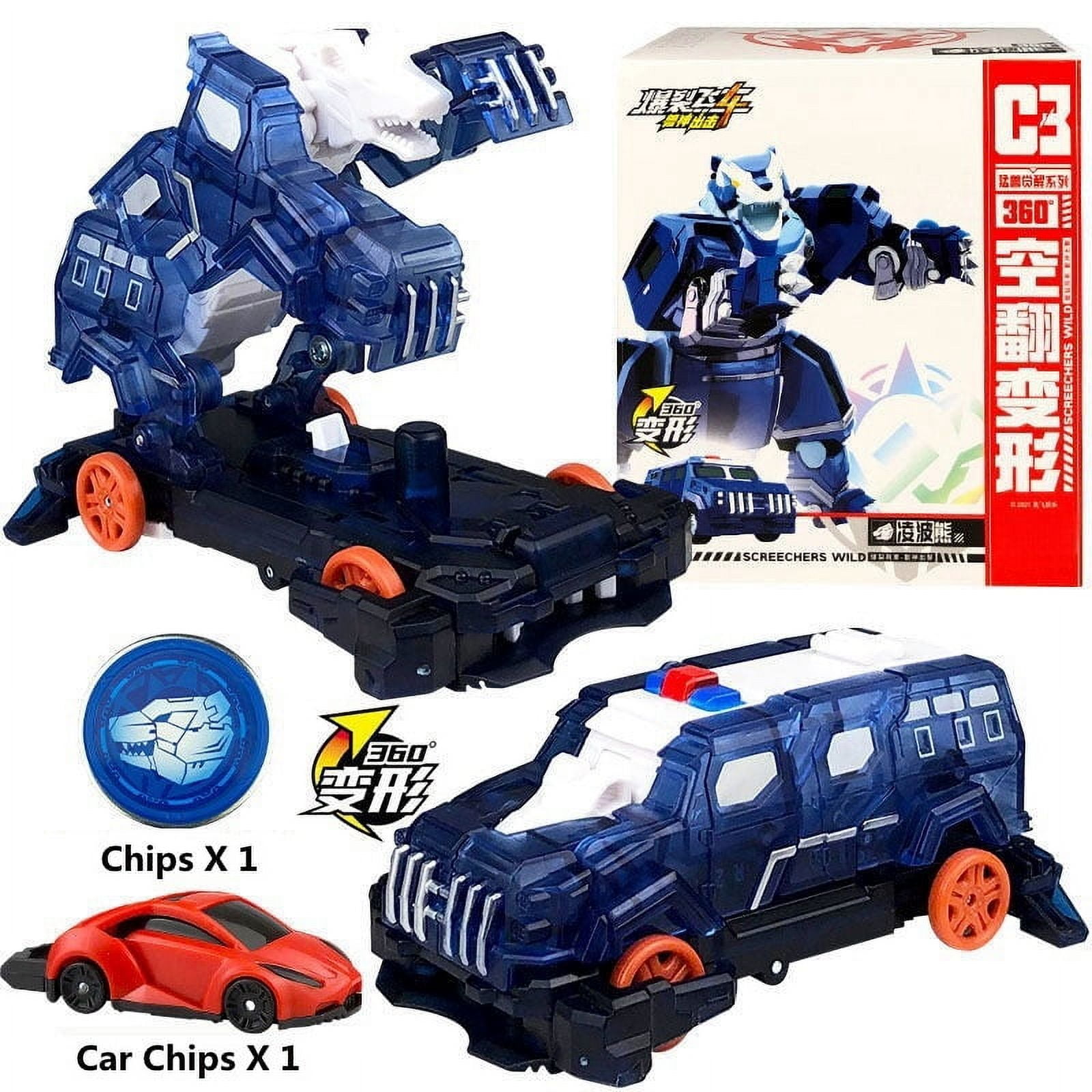 Screechers Wild Deformation Car Quantum Team Action Figure Robot Kid ...