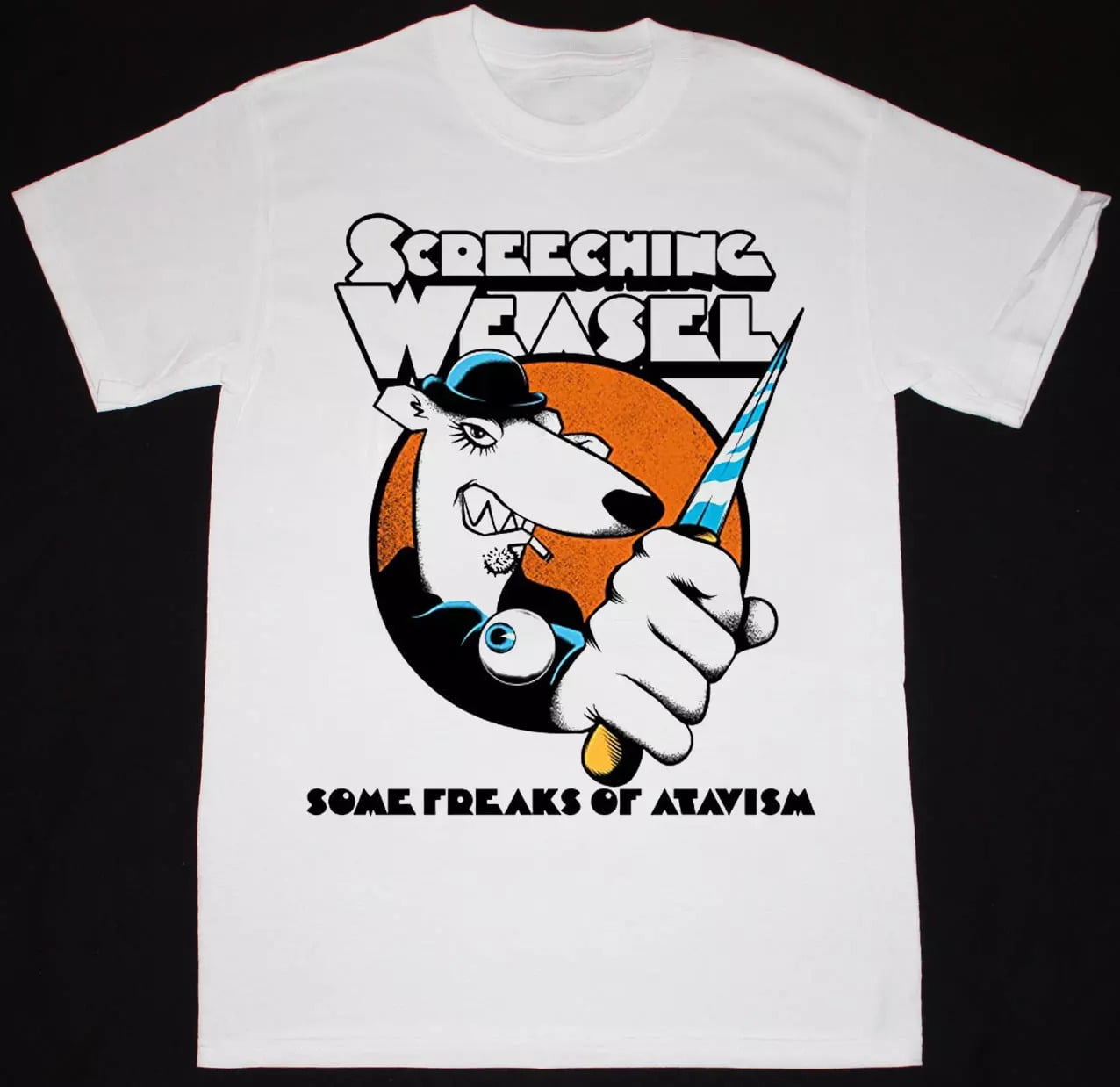Screeching Weasel Band Some Freaks Of Atavism Cotton White Shirt ...