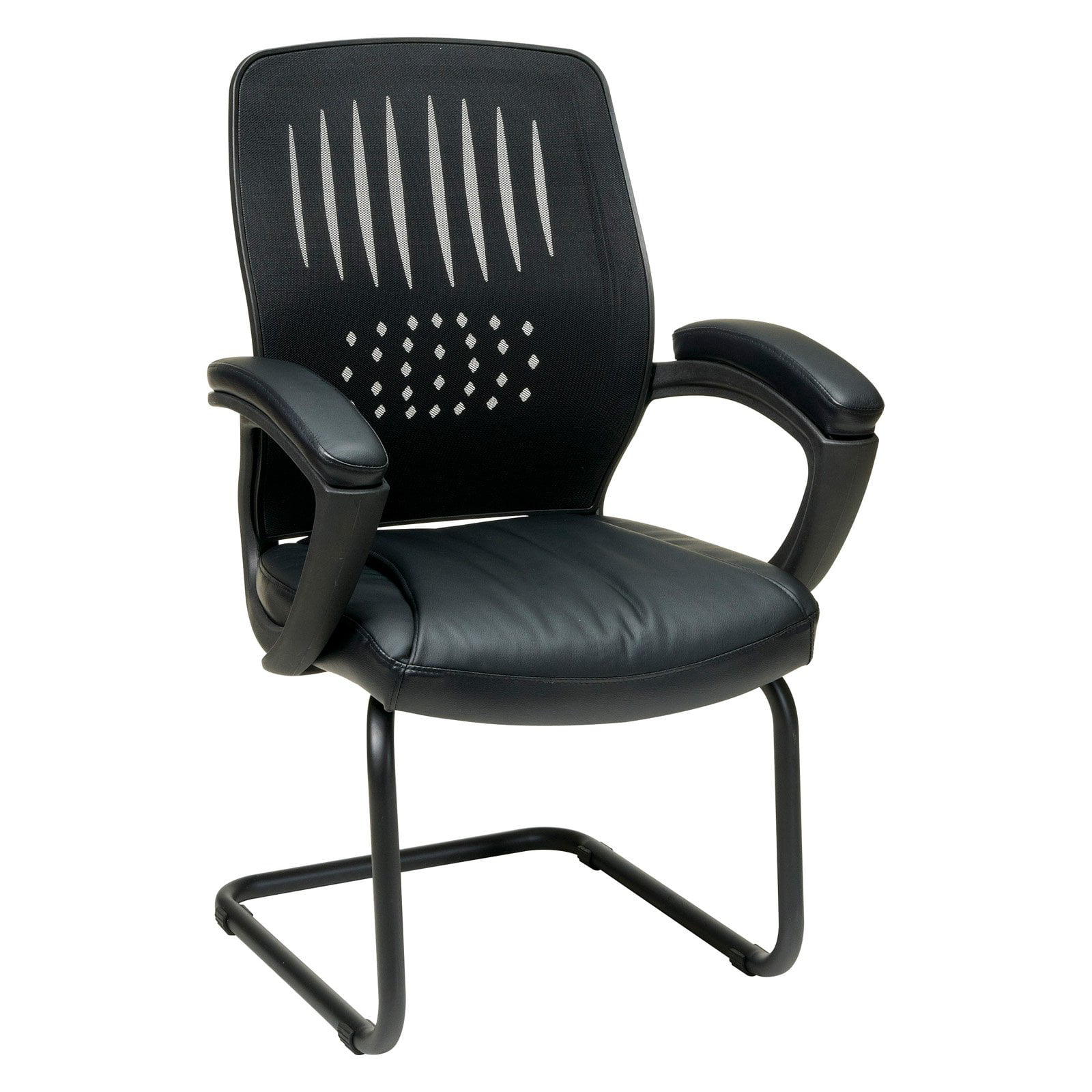 Screen Back Over Designer Contour Shell Visitor Chair - Walmart.com