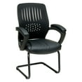 Screen Back Over Designer Contour Shell Visitor Chair - Walmart.com