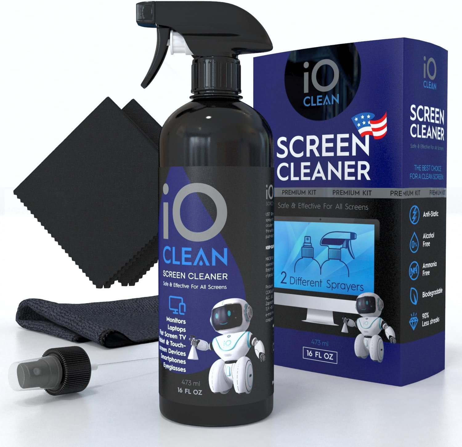 Screen Cleaner Spray (16oz - 473ml) – Best Large Cleaning Kit for LCD ...