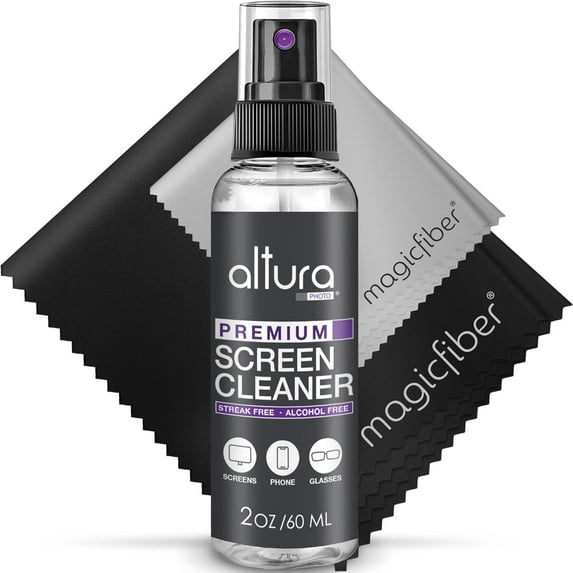 Screen Cleaner Spray & Wipe Kit (Streak & Scratch Free) Computer Screen ...