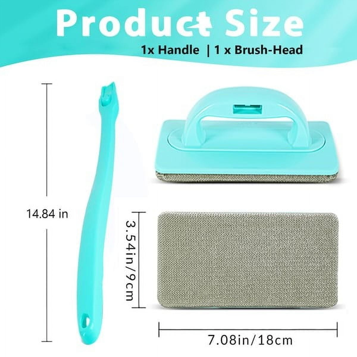 Screen Cleaning Brush, Window Screen Cleaner with Hidden Hair Remover ...