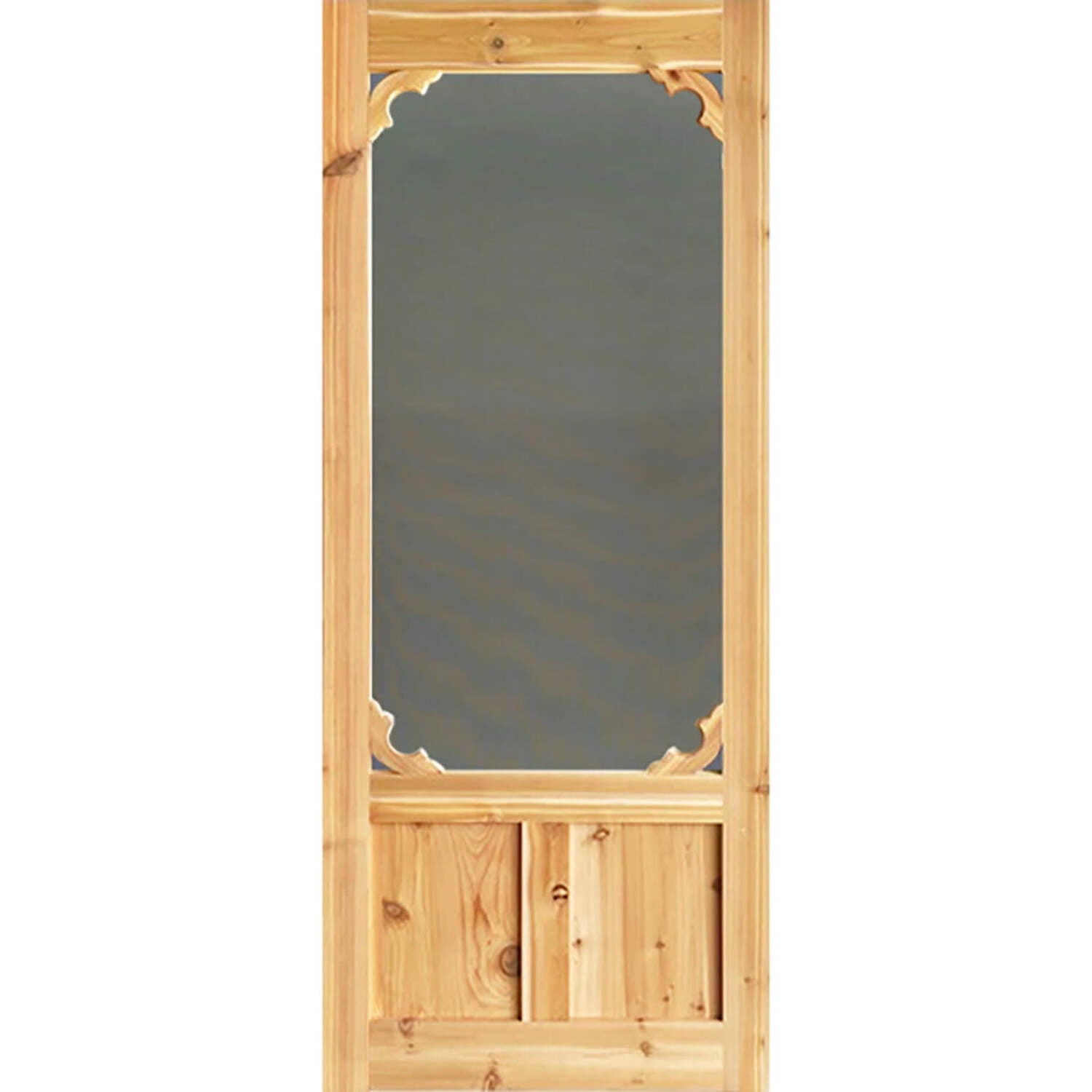 Kimberly Bay Cedar Woodland2 Screen Door with Rustic Red Cedar, Wooden ...
