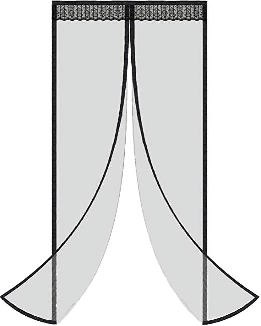 Screen Door Full Frame Door Screen with Heavy Duty Mesh Curtain Pet ...