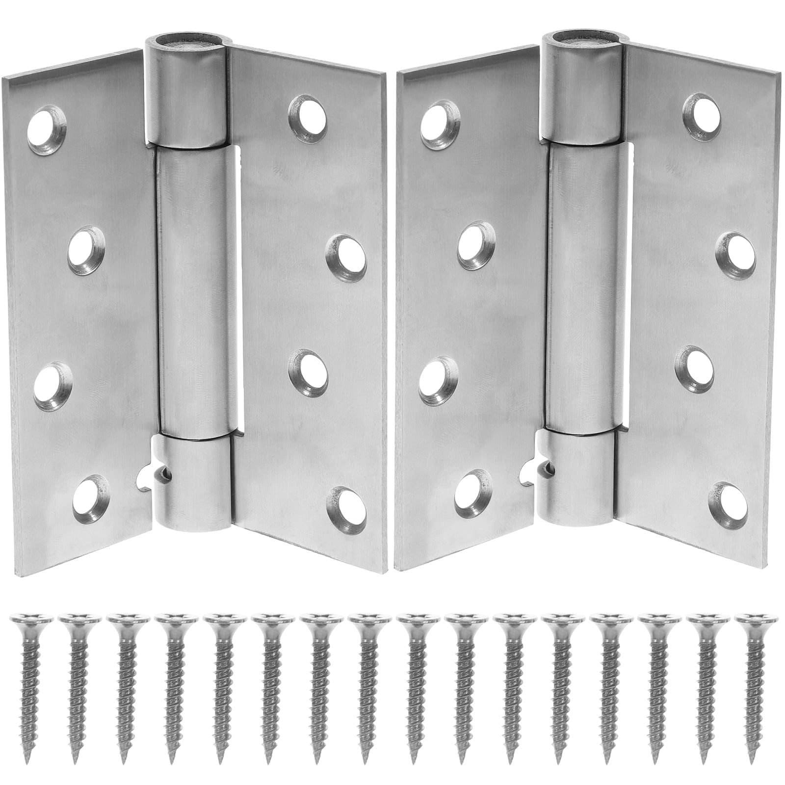 Screen Door Hinges,Self-Closing Door Hinges - 2-Pack Spring Loaded ...