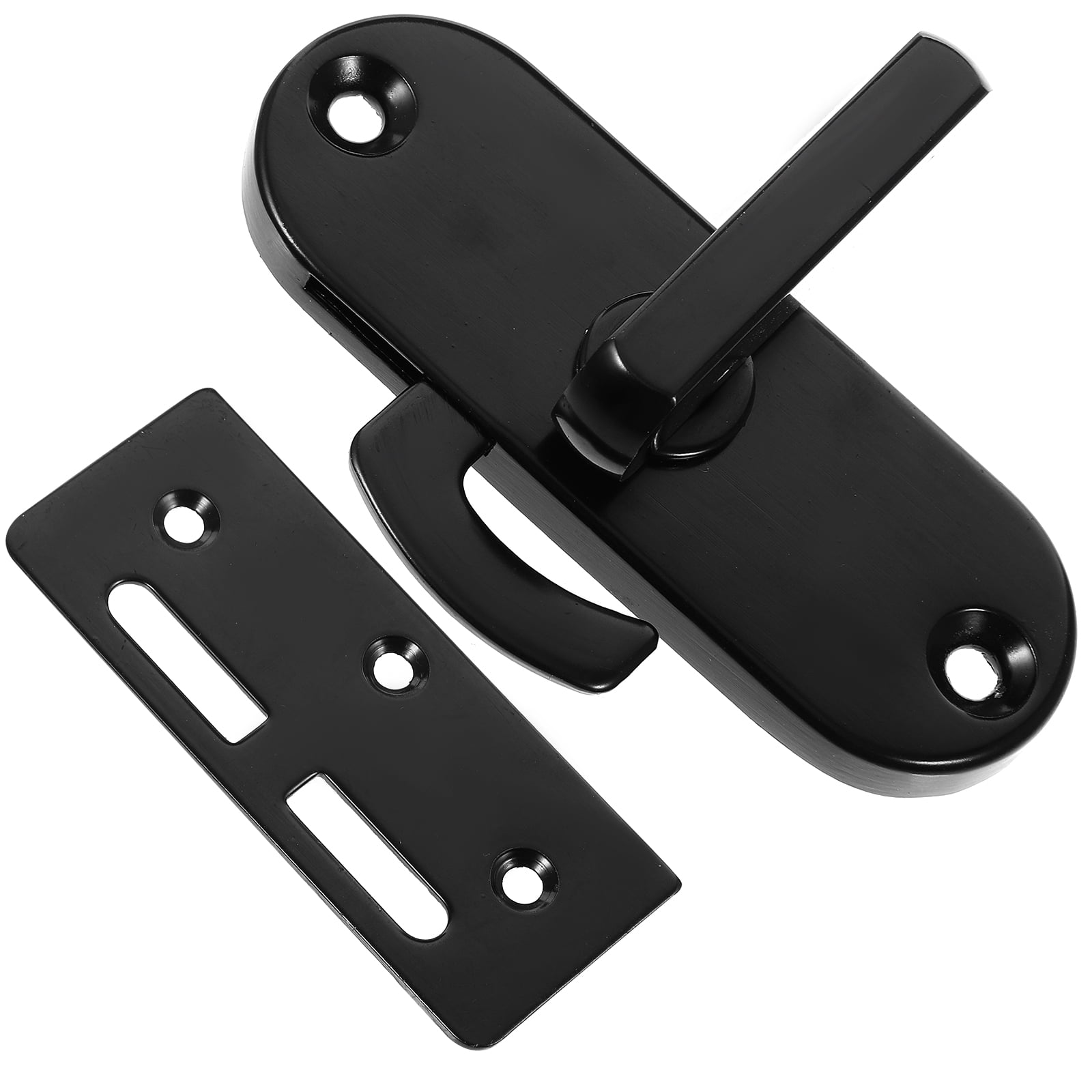 Screen Door Locks Home Push Door Lock Sturdy Door Lock 8.5X3.5cm Black ...