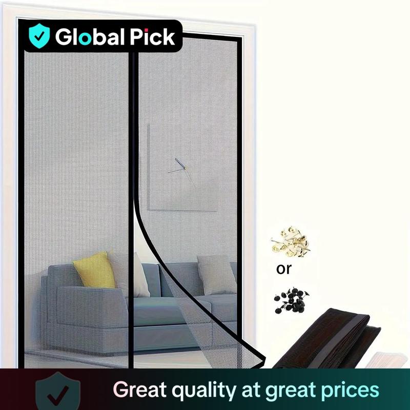 Screen Door, Modern Self Sealing Mesh Partition for Keeps Bugs Out, Pet ...