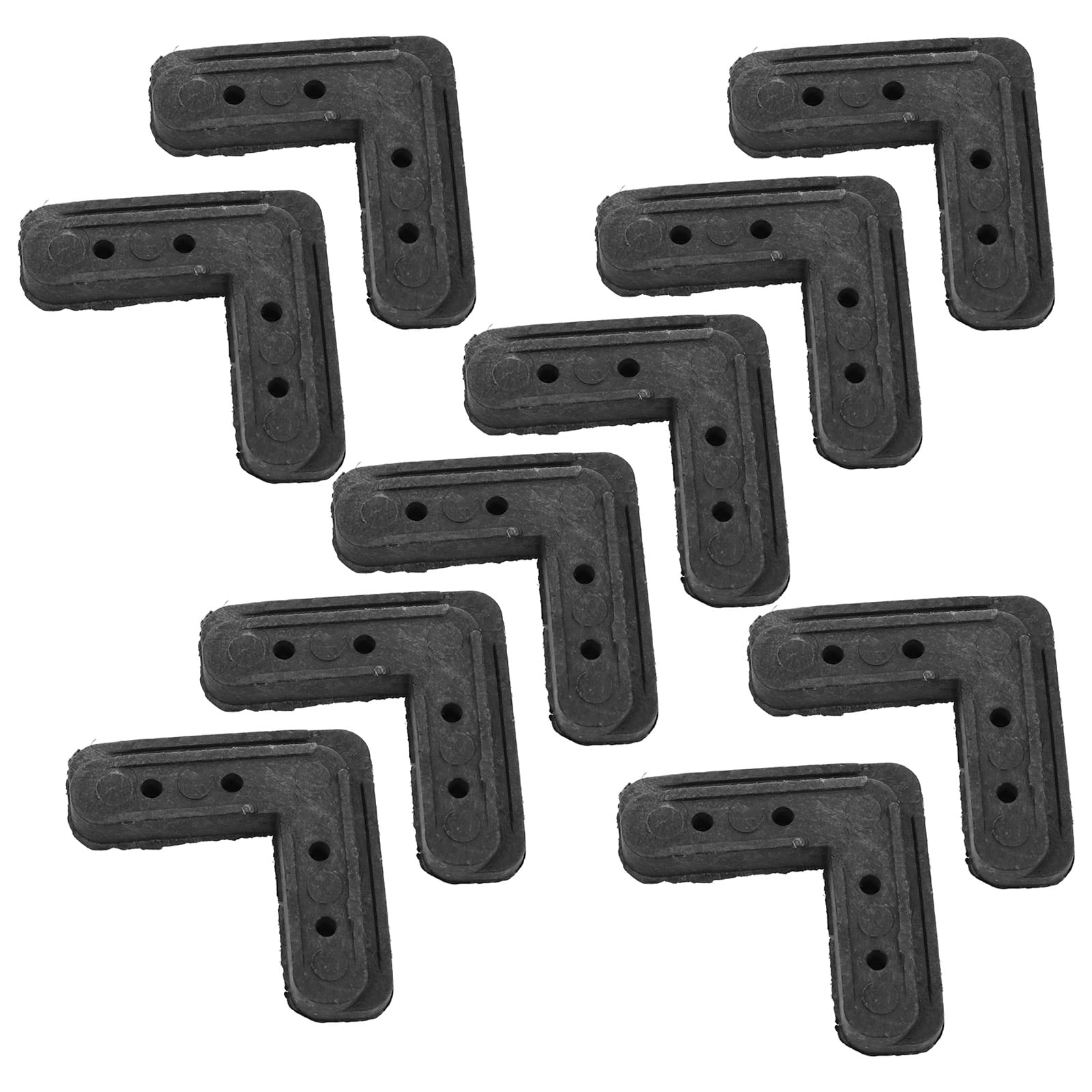 OUNONA Black Plastic Screen Corner Brackets for Furniture with 90 ...