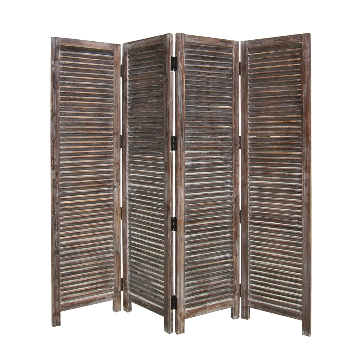 Home Decorative Indoor Hacienda Brown Screen - 4 Panel - Walmart.com