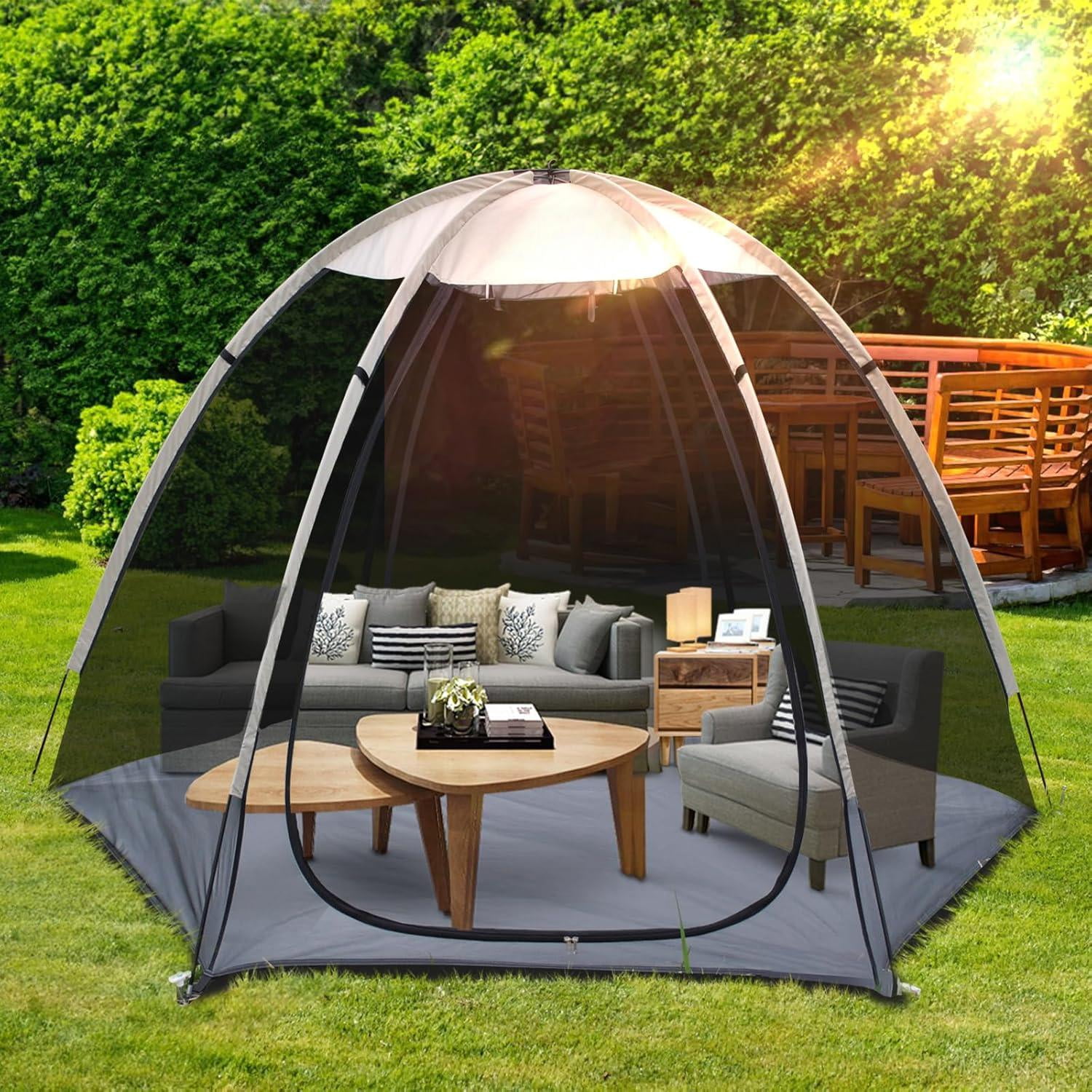 Screen House Room-Camping Tent-Outdoor Canopy- Porosity -Sun Shade ...