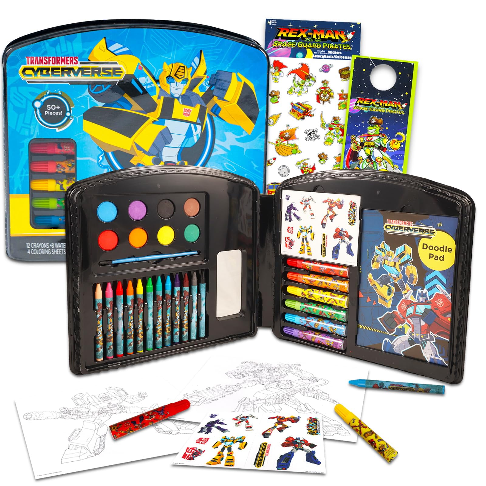 Screen Legends Transformers Art Set for Kids - 50 Transformers Art Kit ...