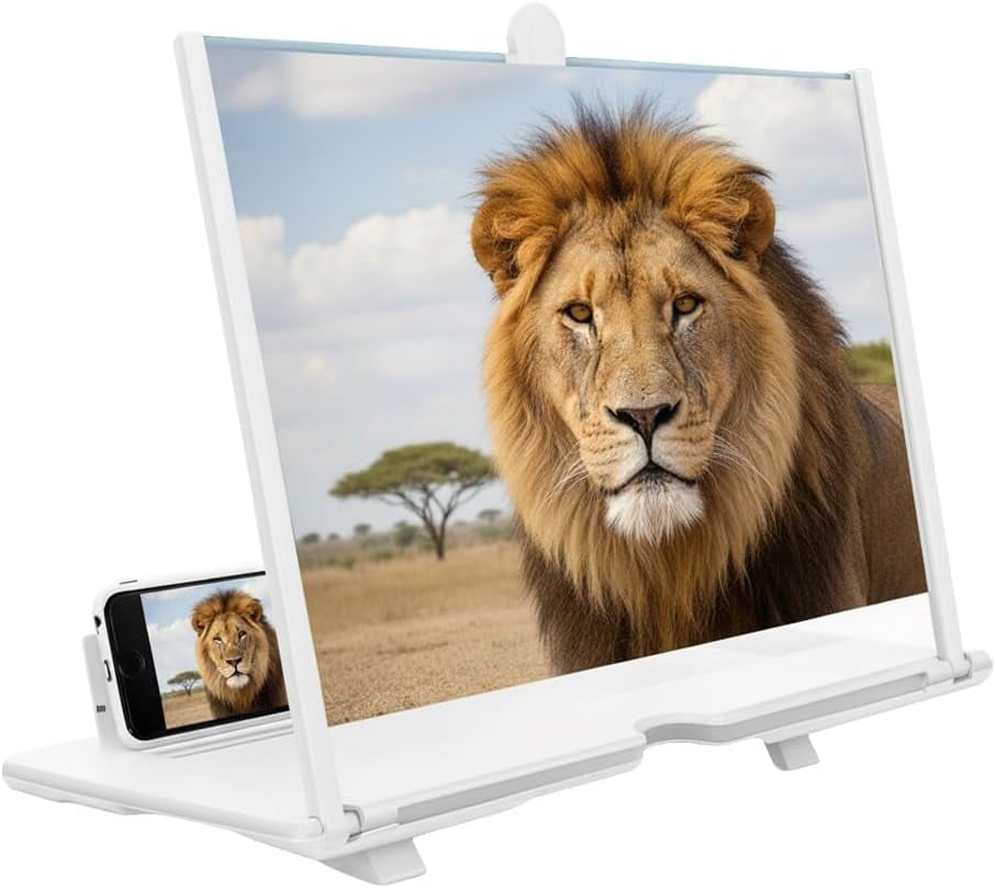 Screen Magnifier, 10/12 Inch 3D HD Mobile Phone Screen Magnifier with ...