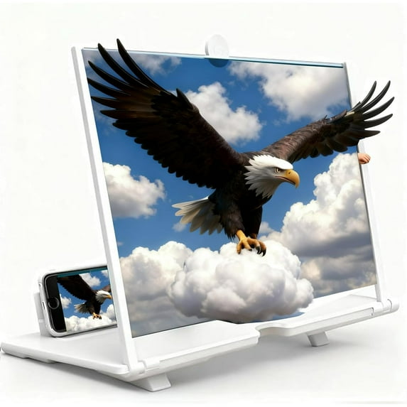 Screen Magnifier, 12" Upgraded 3D HD Mobile Screen Magnifier Version ...
