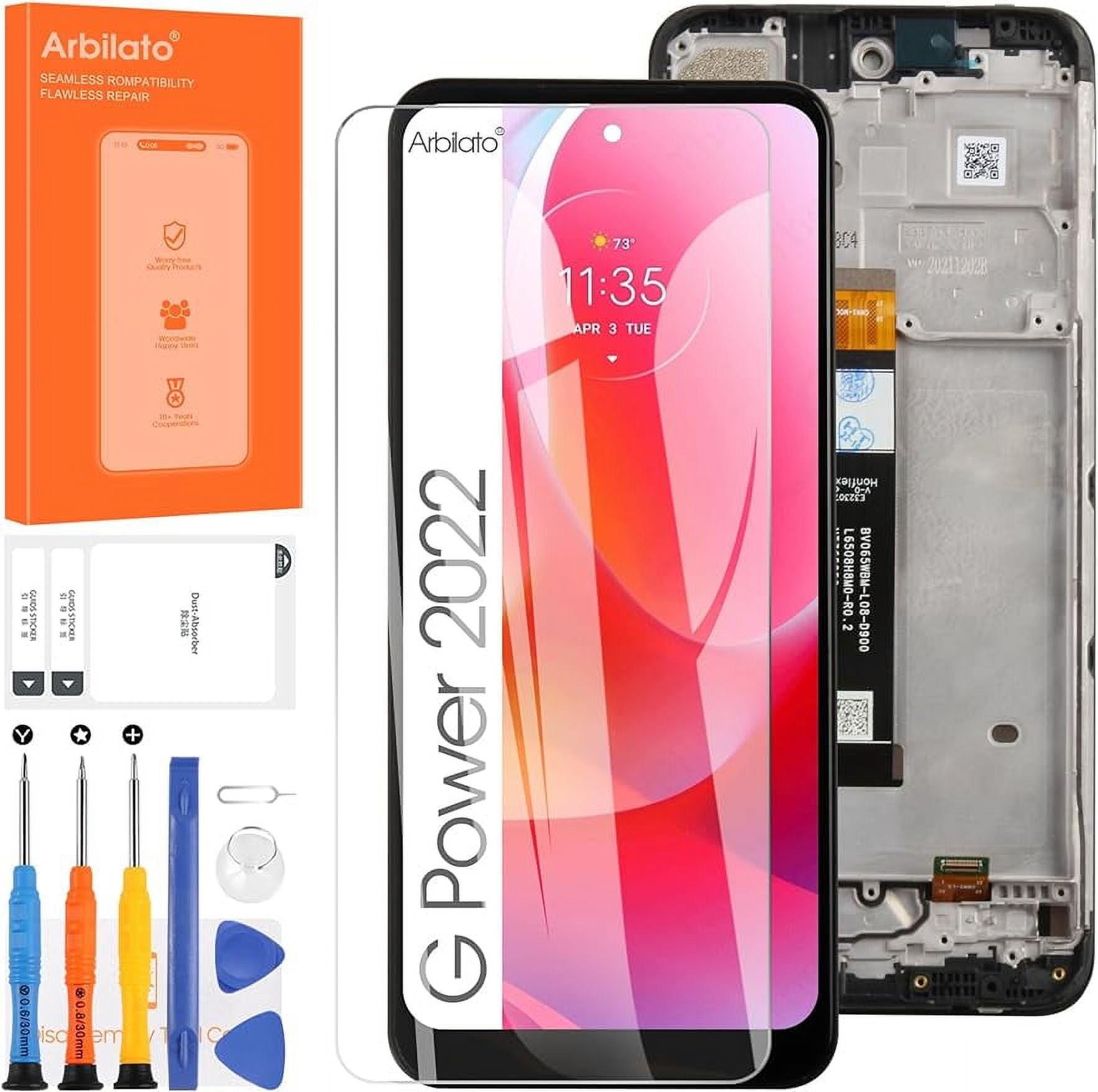 Motorola Moto G Power 2022 Screen Replacement, LCD XT2165 Parts, Black ...