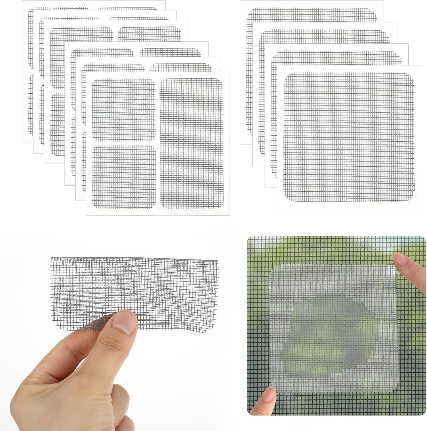 Screen Patch Repair Kit, Adhesive Window Screen Mesh Repair Tape 10 ...