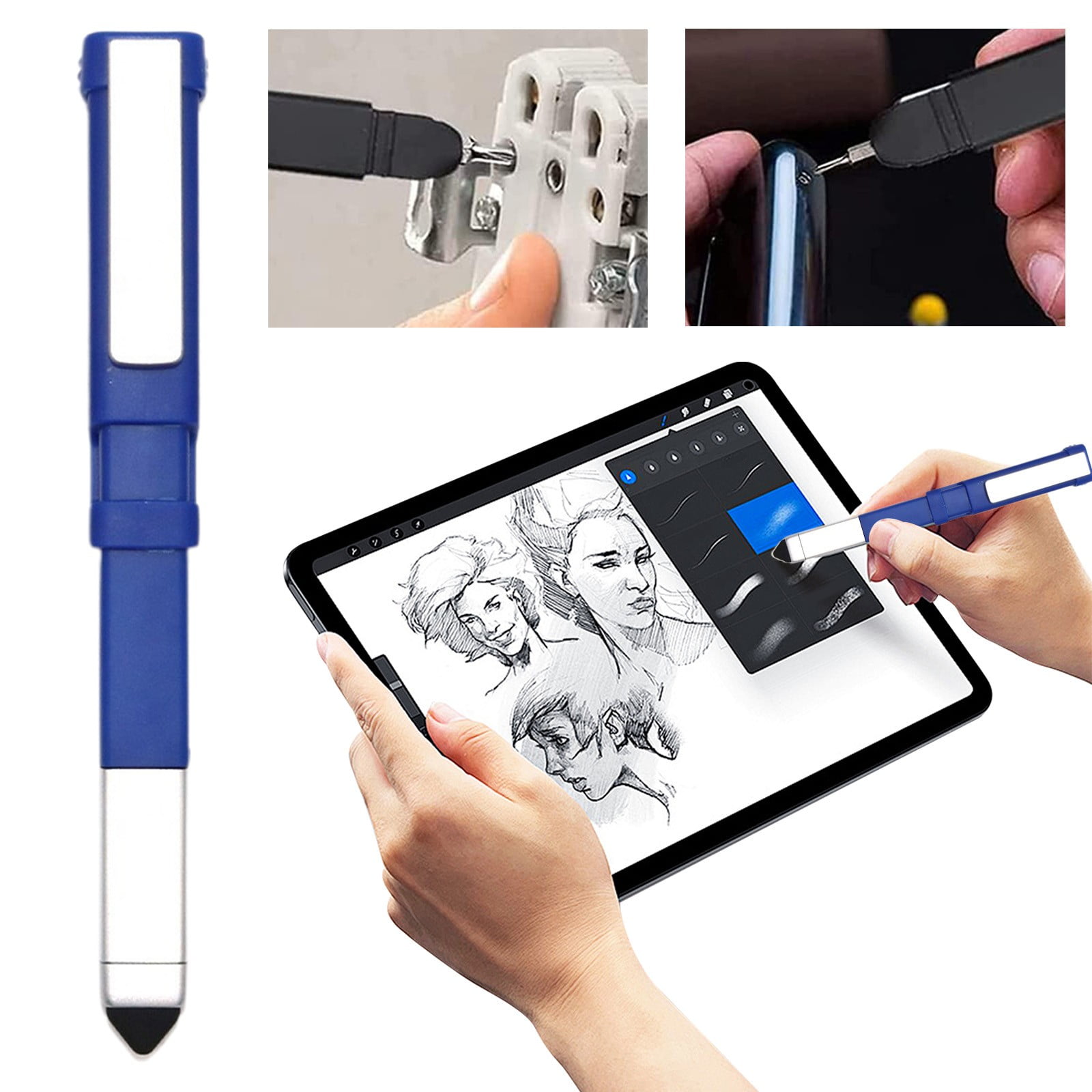 Screen Pen Square Pen Multi Function Mobile Phone Holder Screwdriver ...