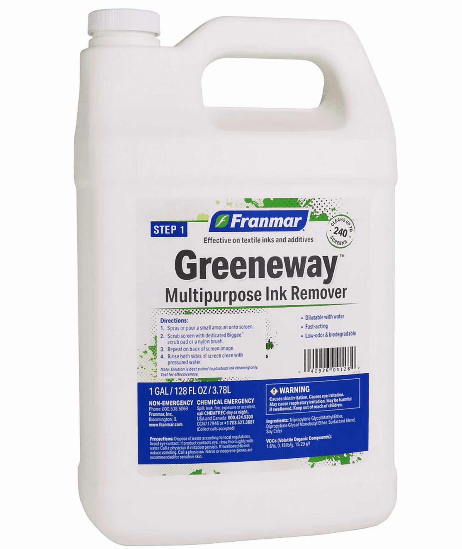 Screen Printing Ink Remover- Franmar Multipurpose Ink Remover ...