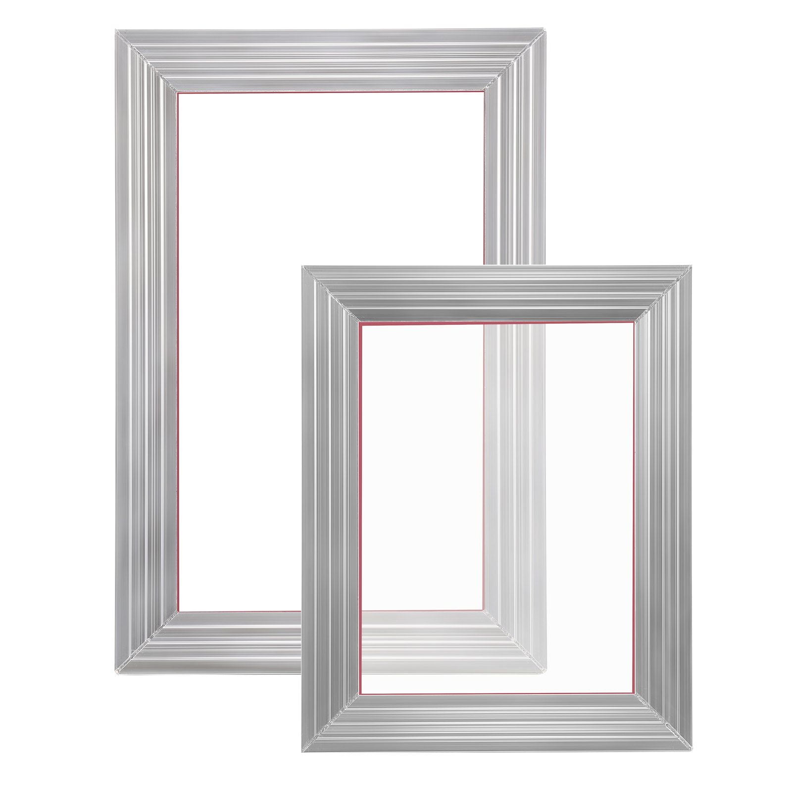 Screen Printing Kit, 2 Pieces Aluminum Silk Screen Printing Frames 8x10 ...