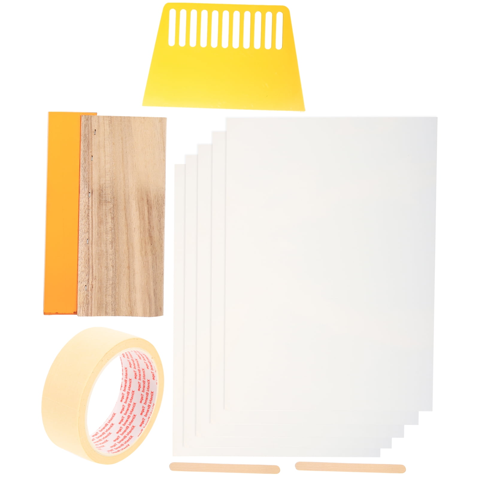 Screen Printing Kit Scrapper Screen Scraper Wooden Ink Scraper Tshirt ...