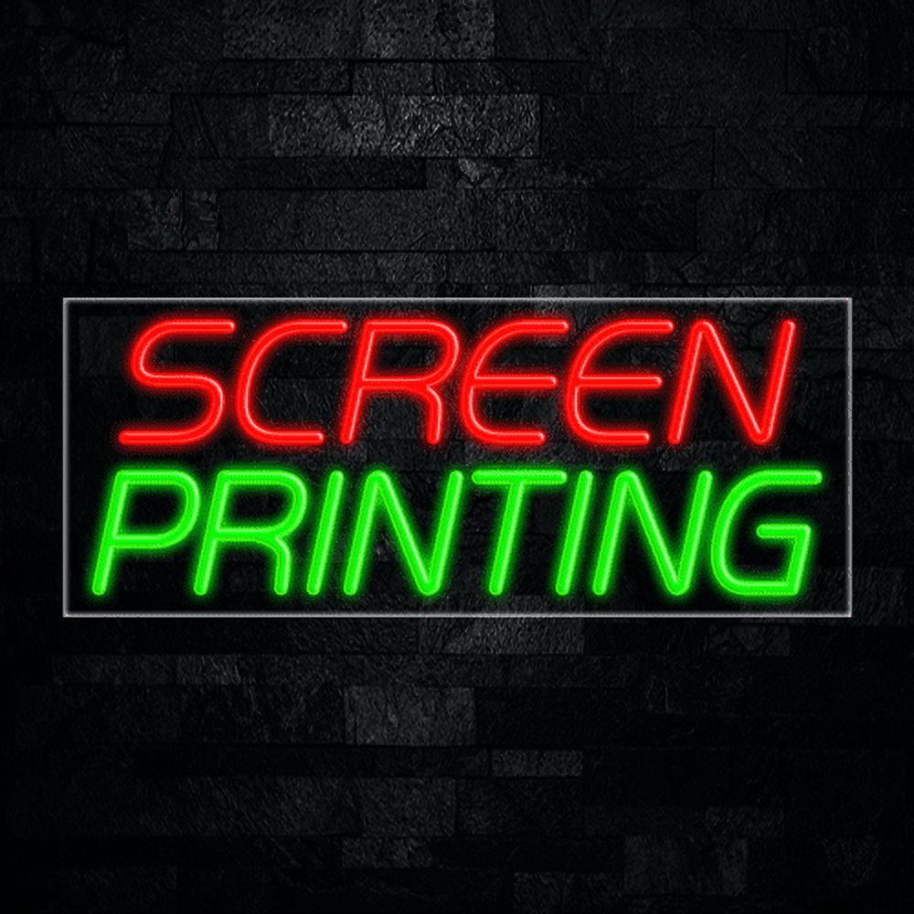 Screen Printing-LED Neon Sign 30"L x 12"H #31215 - Walmart.com