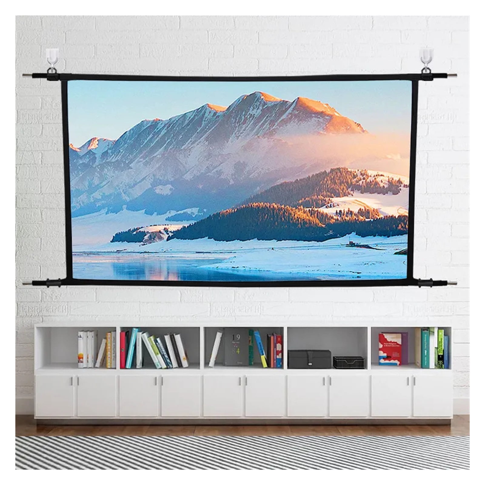Screen Projector, Portable Folding Movie Screen Projector Screen 60inch ...