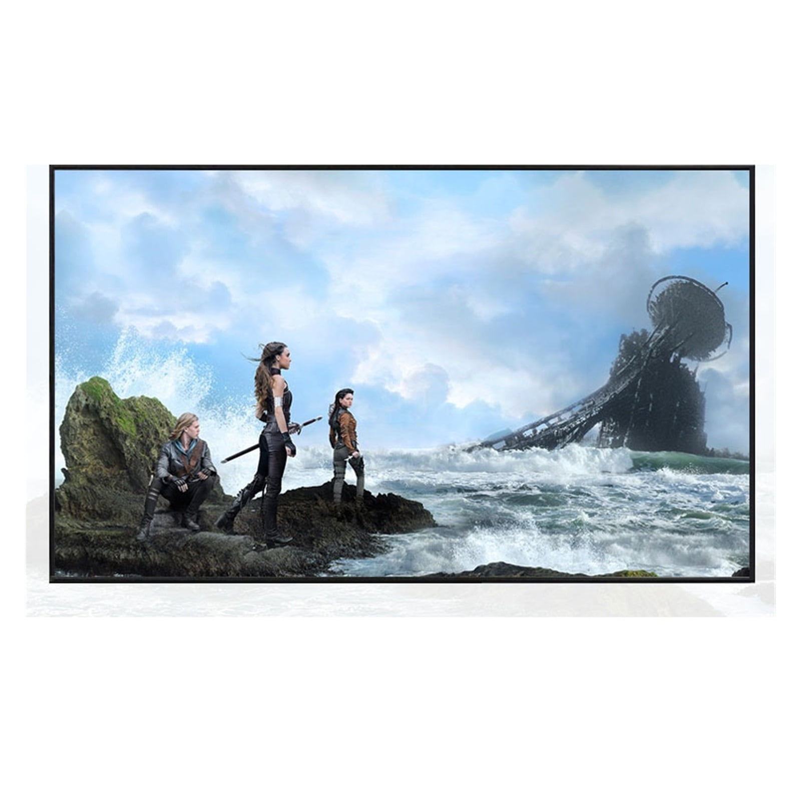 Screen Projector, Portable Projector Screen Reflective Fabric Cloth ...