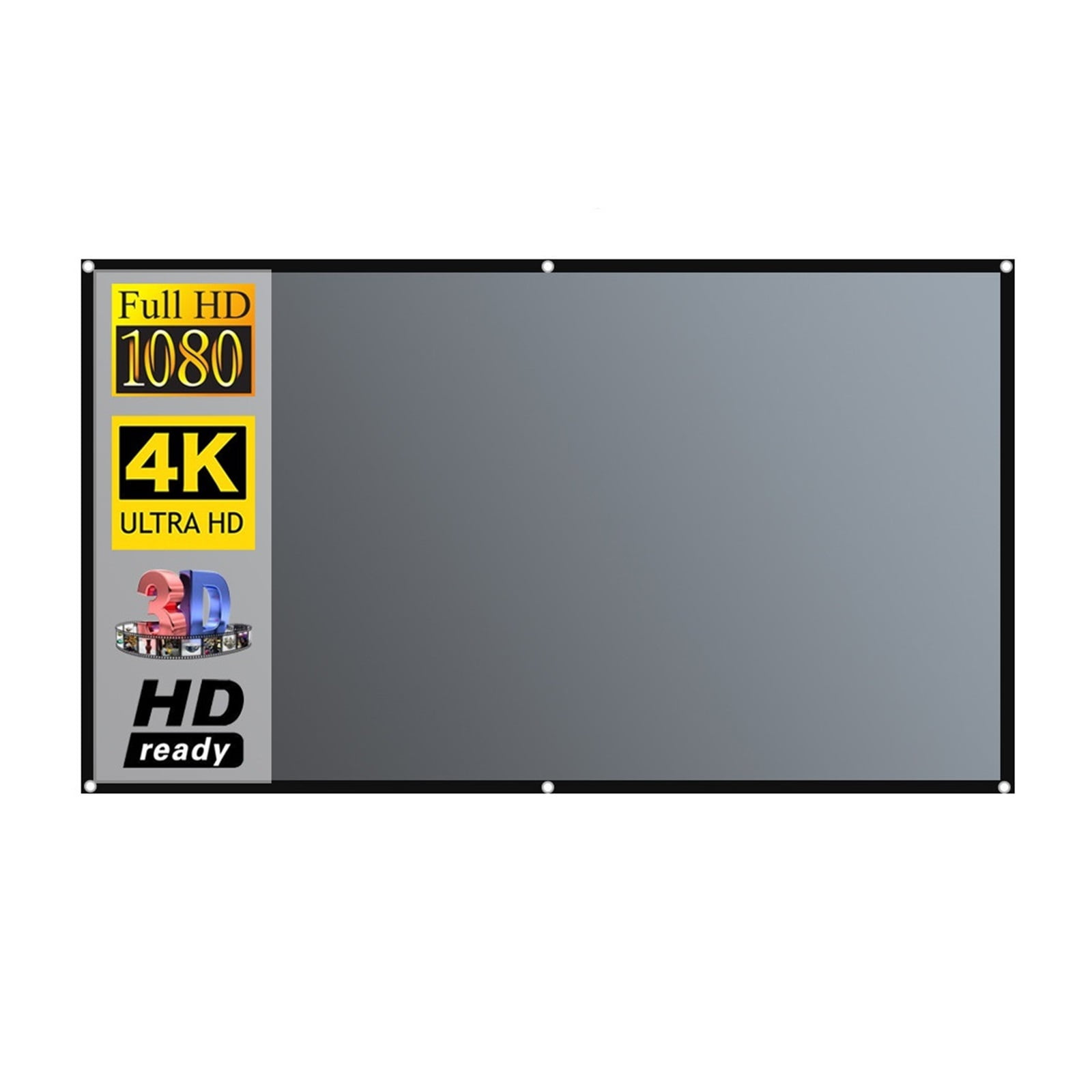 Screen Projector, Projector Screen 16:9 Metal Anti Light Curtain ...