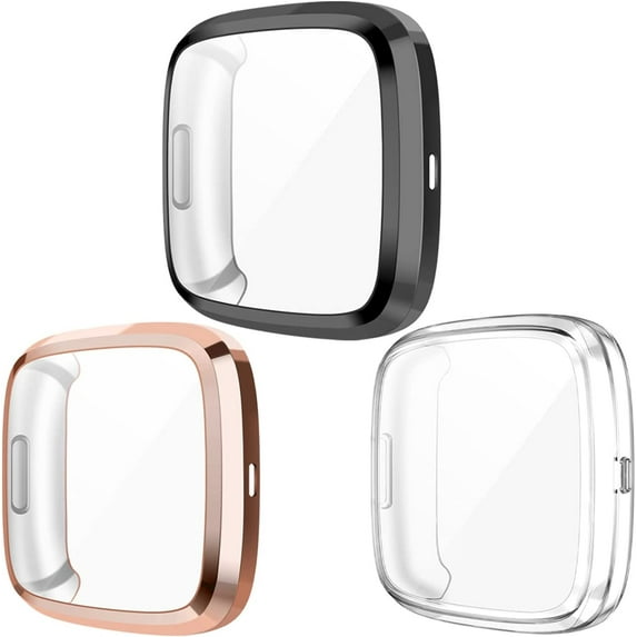 Screen Protective Case Compatible with Fitbit Versa 2 Smartwatch, 3 ...