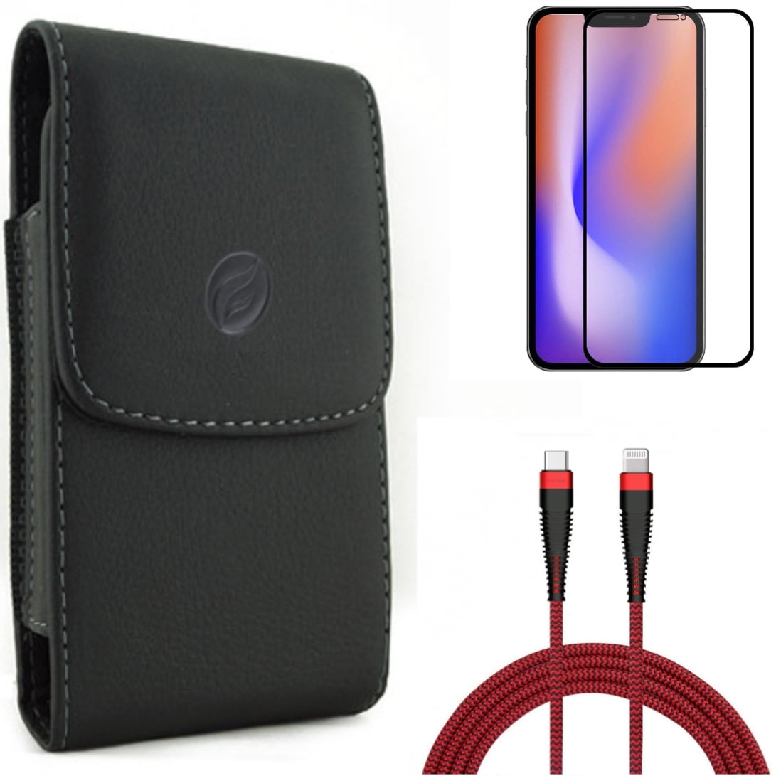 Screen Protector & Case Belt Clip & PD Cable for iPhone 13,Pro ONLY ...
