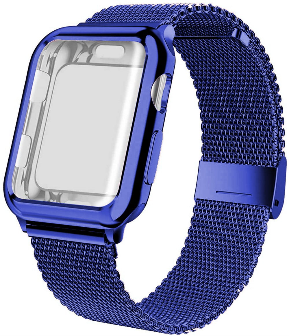 Screen Protector Case+Strap for Apple Watch bands 44mm iWatch Strap ...