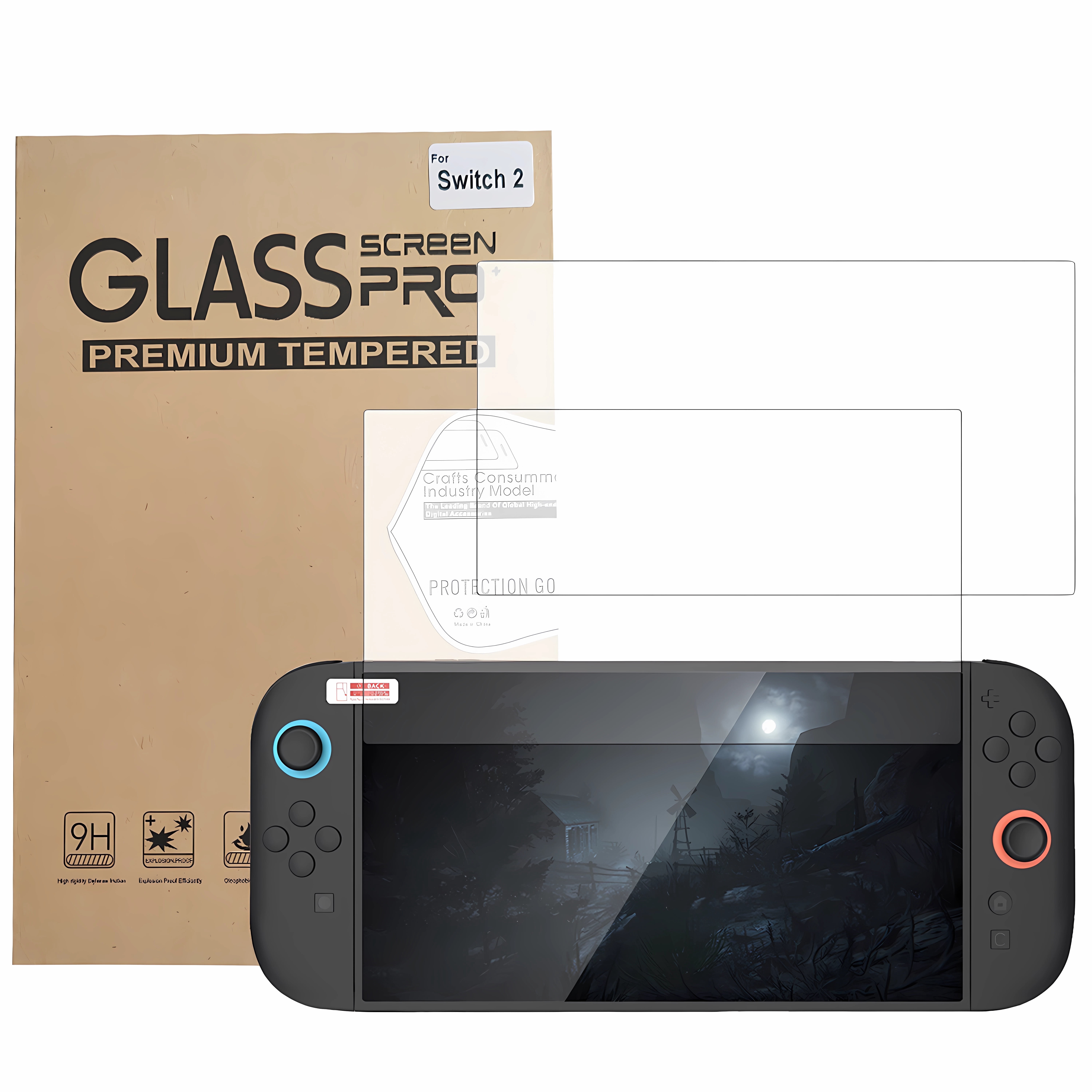 Screen Protector Tempered Glass for Nintendo Switch 2, Transparent ...