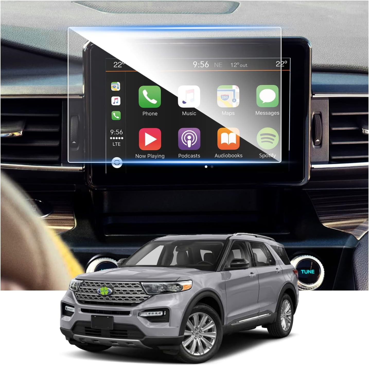 Screen Protector for Ford Explorer 8-inch Infotainment System 2020-2024 ...
