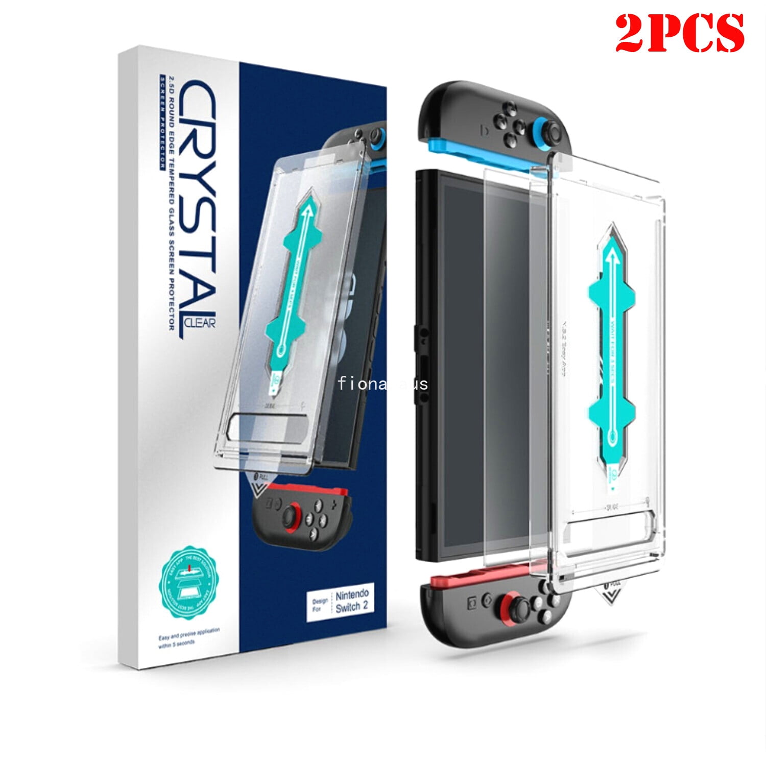 Screen Protector for Nintendo Switch 2 (2025) ,2 Pack 9H Tempered Glass ...