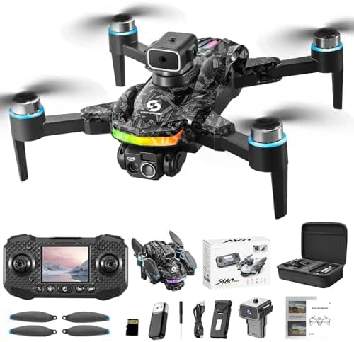 Screen Remote Control Drone with Camera &8GB Storage Card for Adults ...