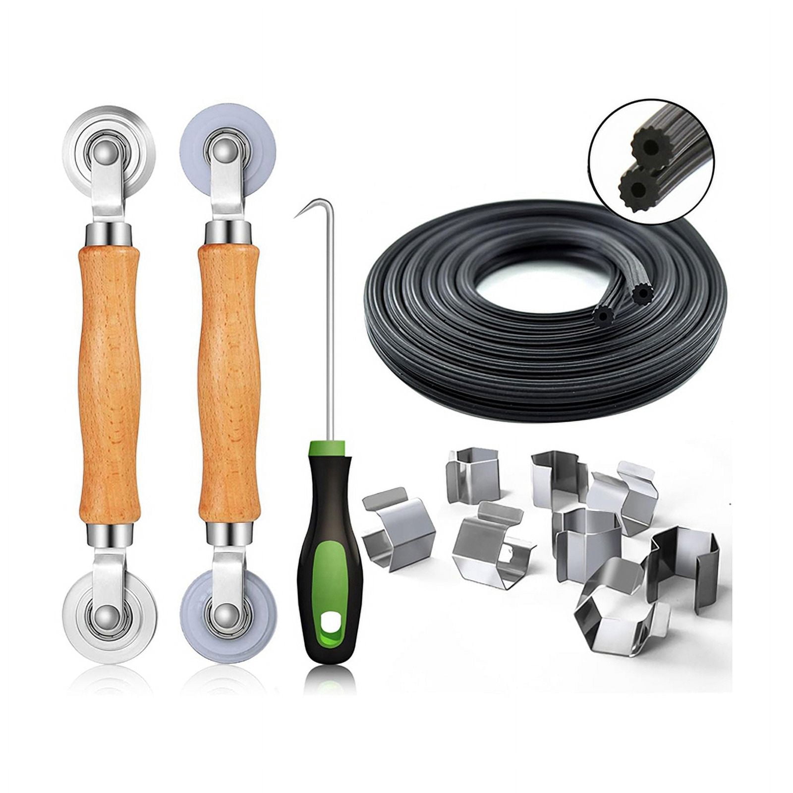 Screen Repair Kit, Screen Roller Tool, Nylon Roller 5-In-1 Screen Door ...