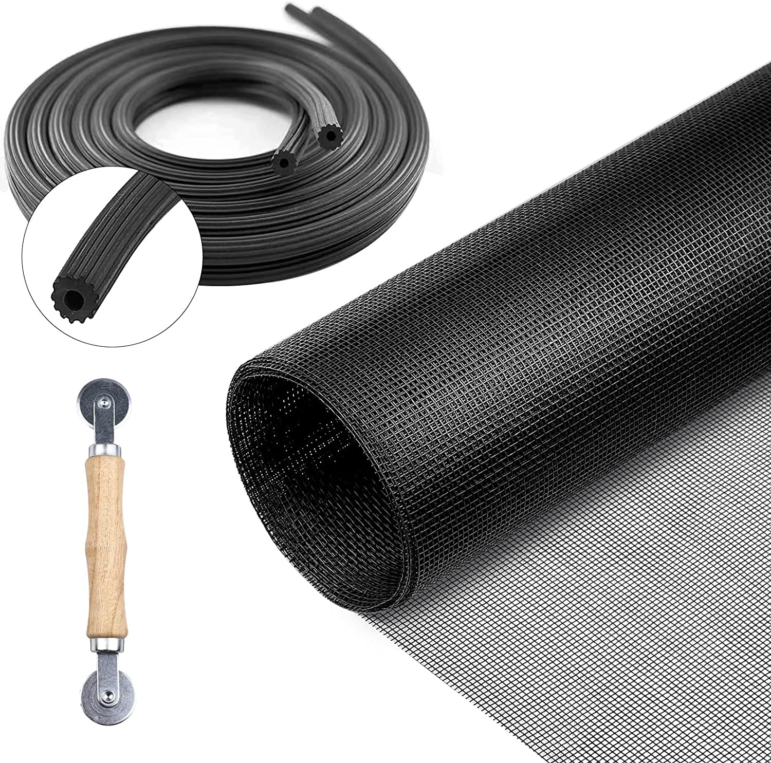 Screen Repair Kit for Windows and Doors 48” x 100" Adjustable ...