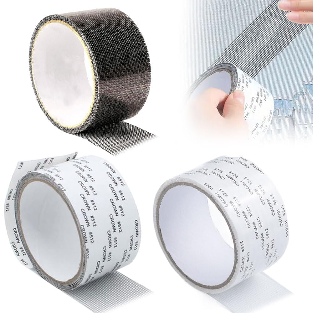 Screen Repair Tape, Strong Adhesive Window Screen Repair Kit with ...